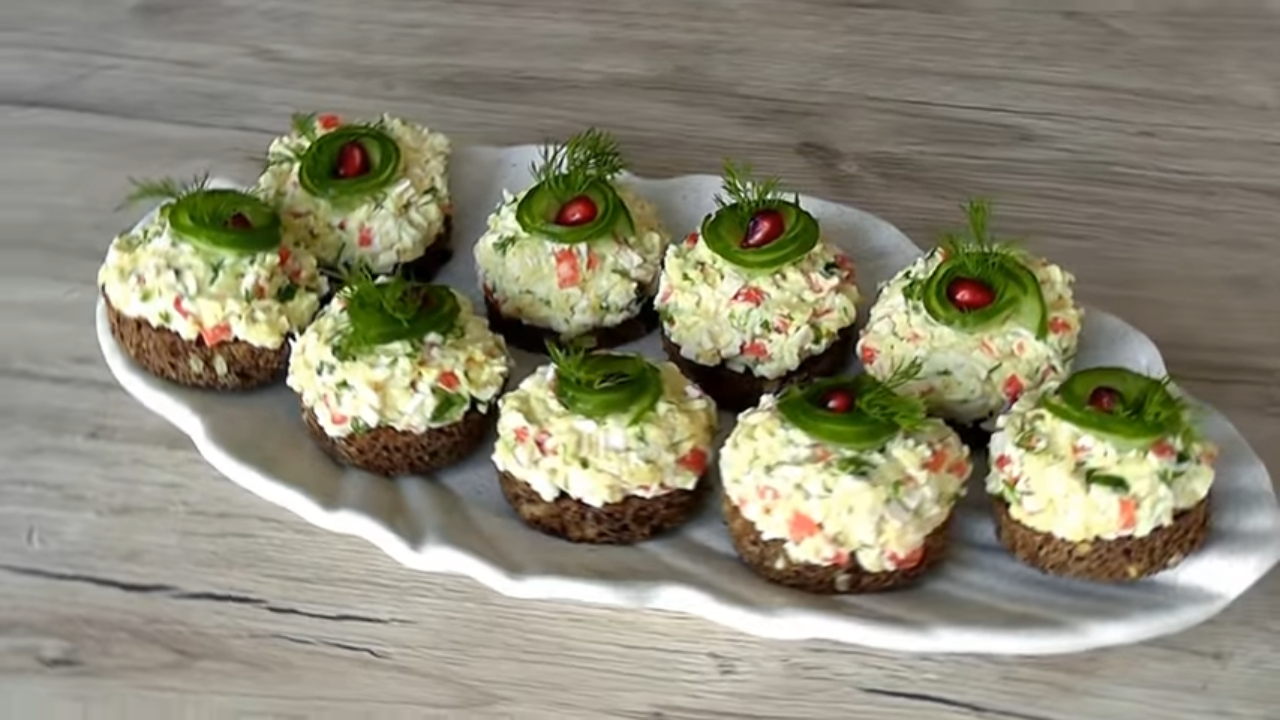 Recept za slavsko predjelo od hleba i kuvanih jaja | Stvar ukusa