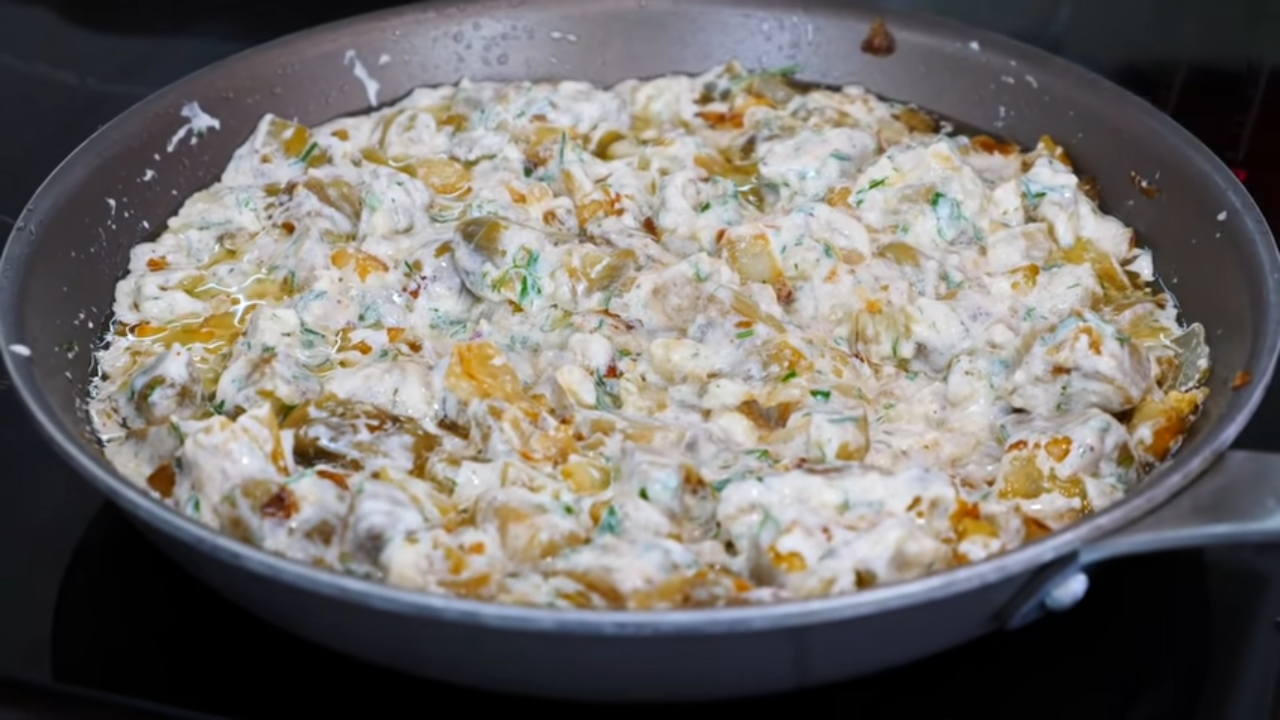 Recept za prženi patlidžan u belom sosu | Stvar ukusa