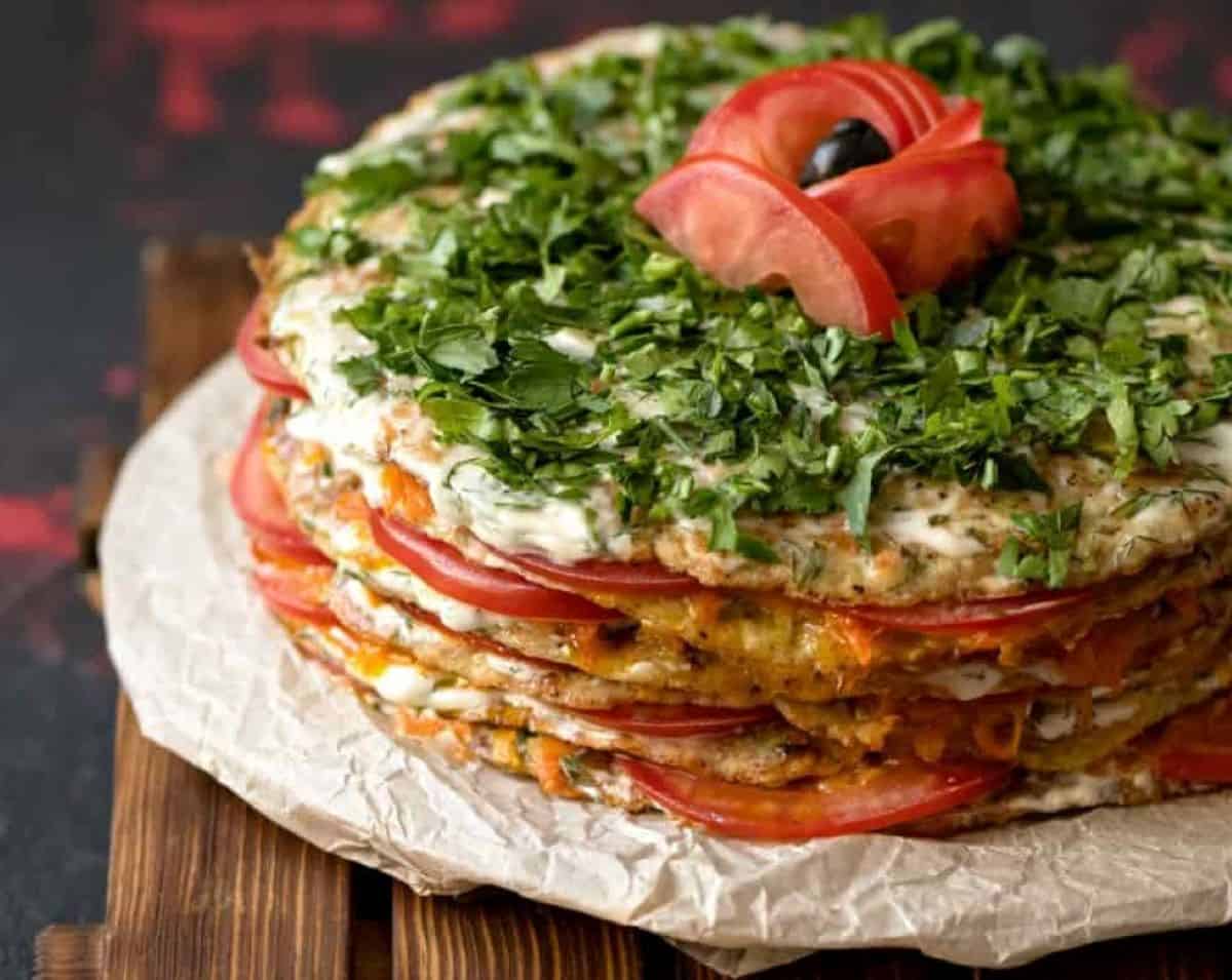 Posna slana torta sa rozen korama | Stvar ukusa