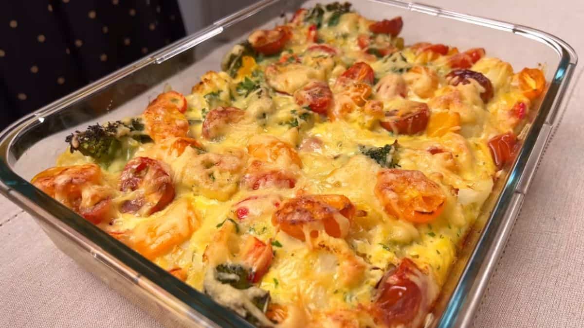 Recept za povrće iz rerne preliveno jajima i sirom | Stvar ukusa