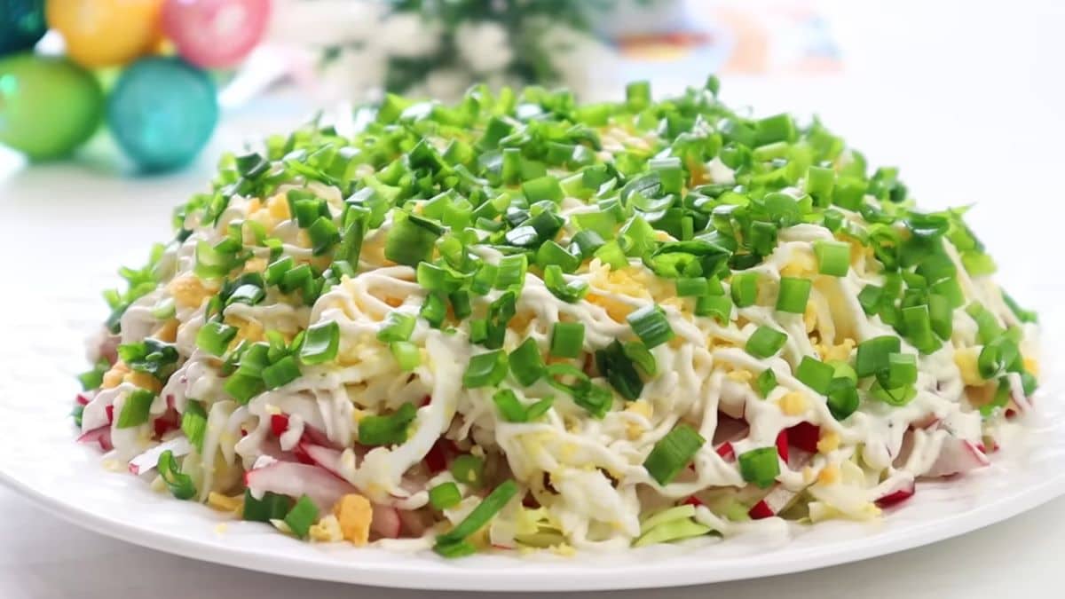 Recept za obrok salatu sa kupusom i kuvanim jajima | Stvar ukusa