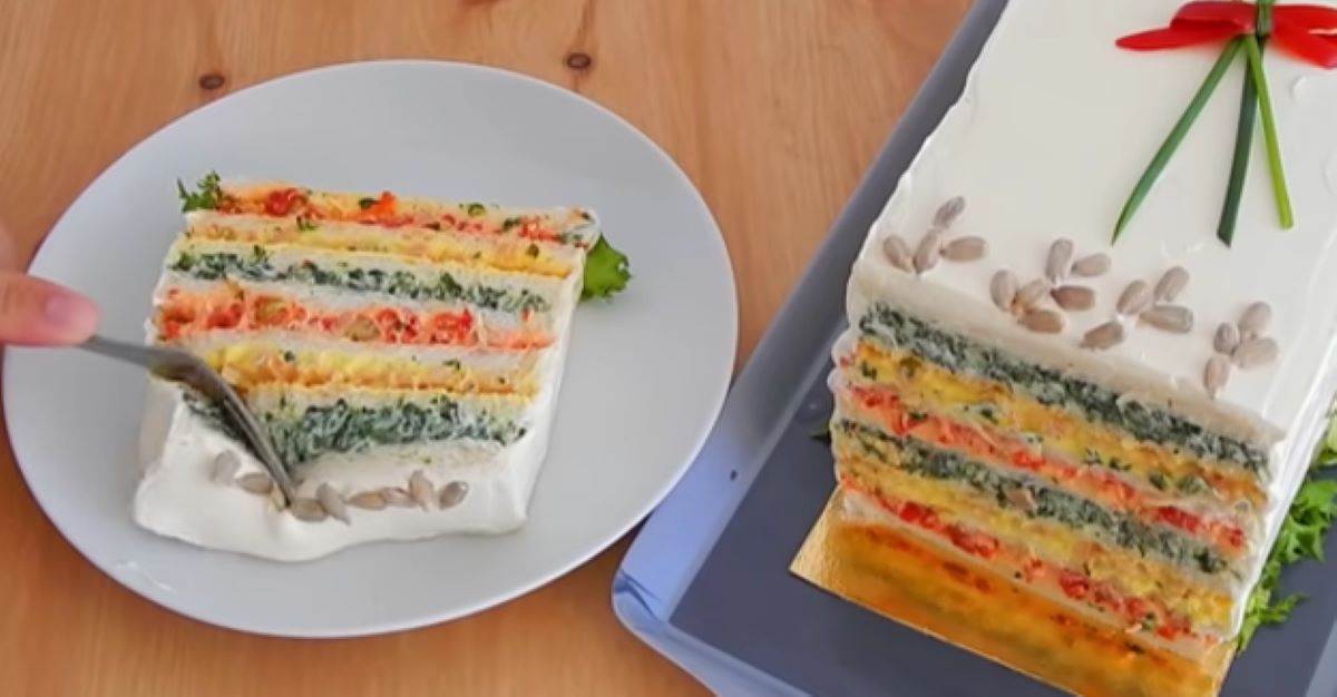 Recept za novogodišnju slanu tortu sa tost hlebom | Stvar ukusa