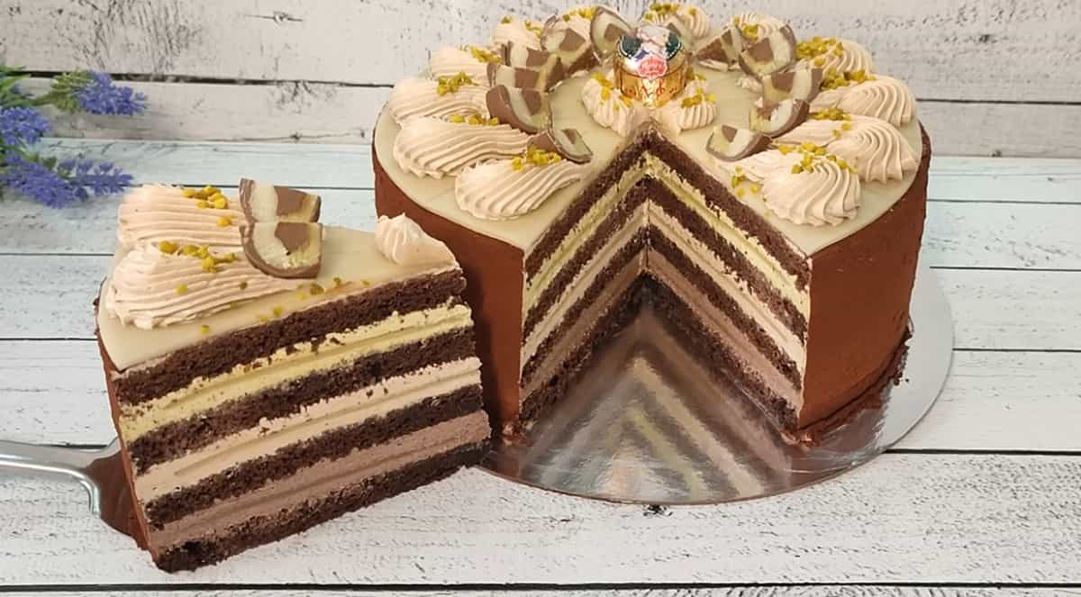Mocart torta sa nutelom, pistaćima i marcipanom recept | Stvar ukusa
