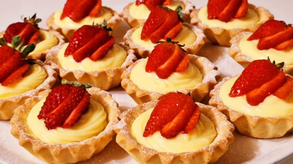 Recept za mini tart sa filom od vanile i jagodama | Stvar ukusa