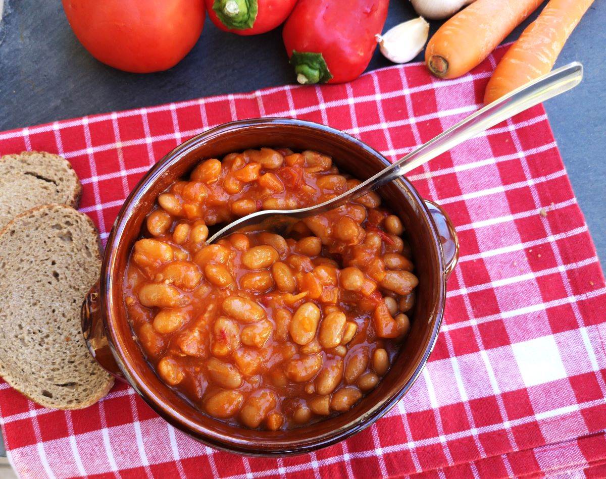Recept za posni pasulj sa pečenom paprikom | Stvar ukusa