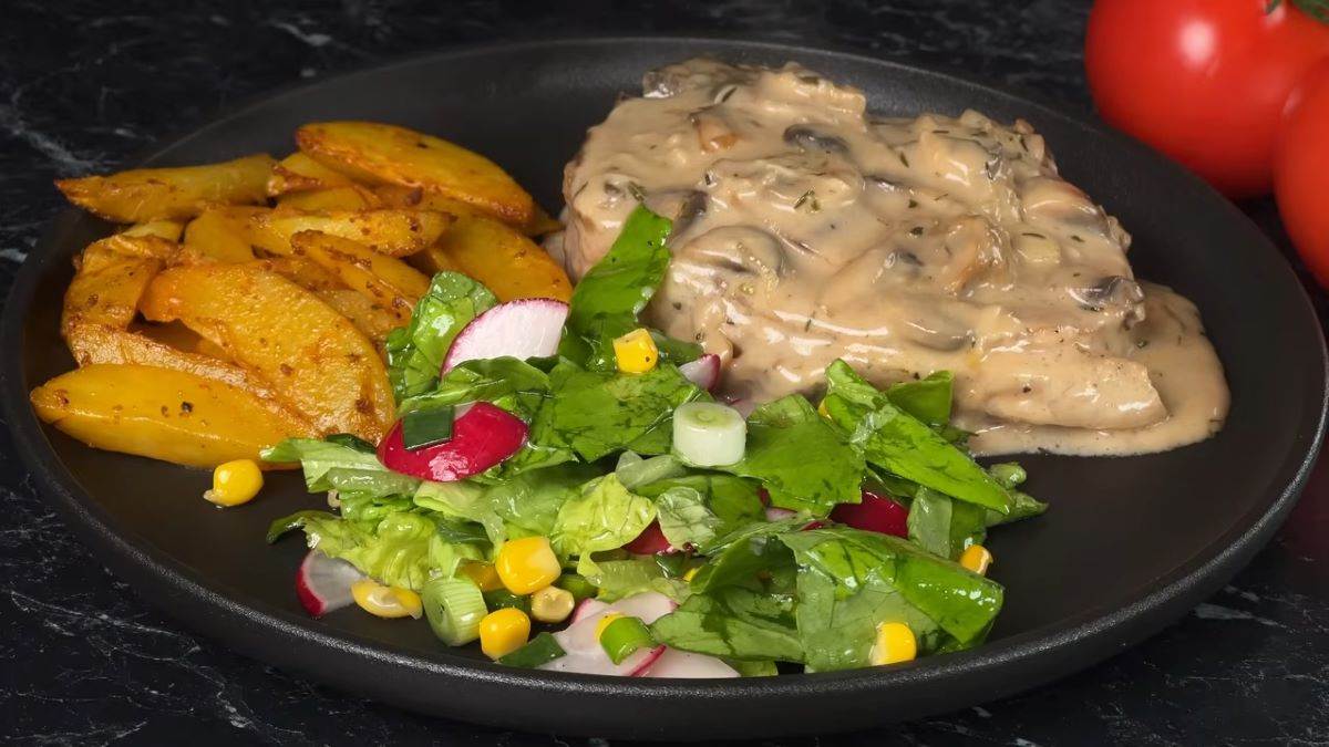 Recept za svinjski odrezak u bogatom sosu od pavlake, belog luka i ...