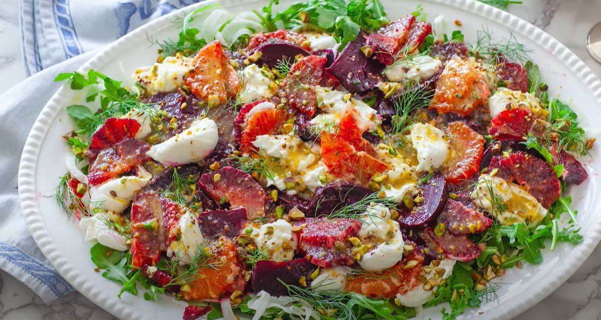 Recept za salatu od pečene cvekle, mocarele i rukole | Stvar ukusa